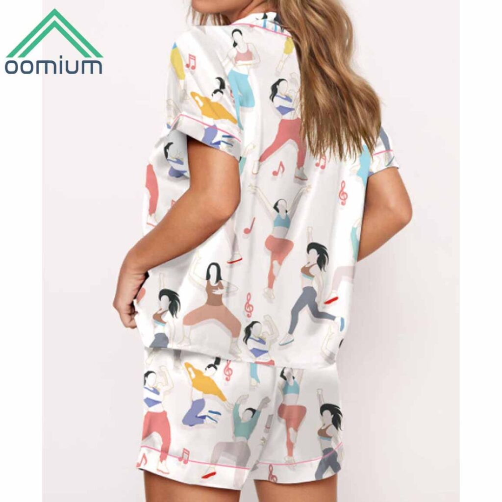 Dancing Lady Satin Pajama Set - oomium.com