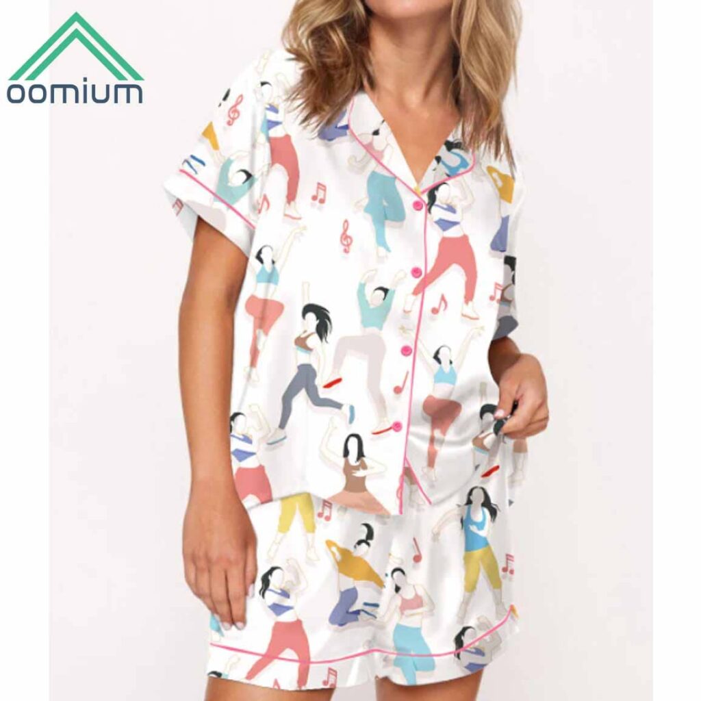 Dancing Lady Satin Pajama Set - oomium.com