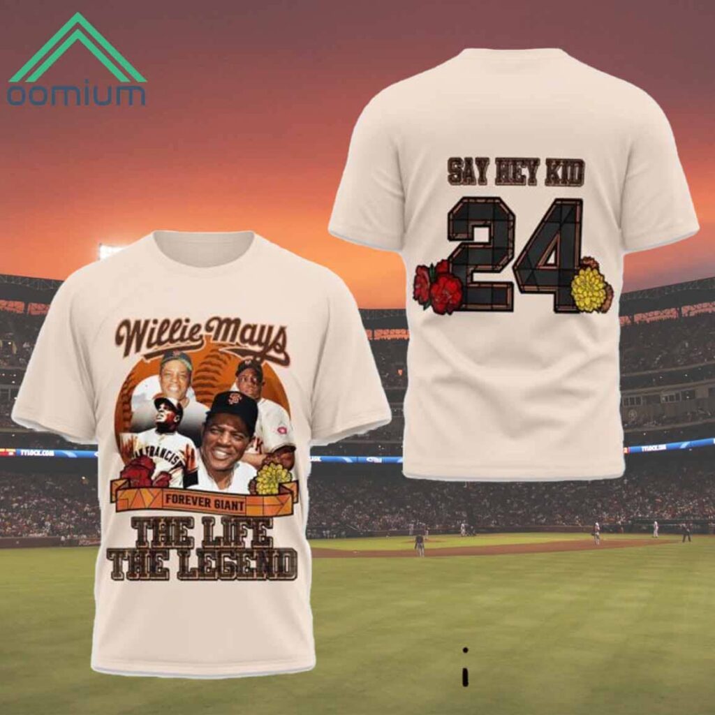 Willie Mays Say Hey Kid The Life The Legend Shirt - oomium.com