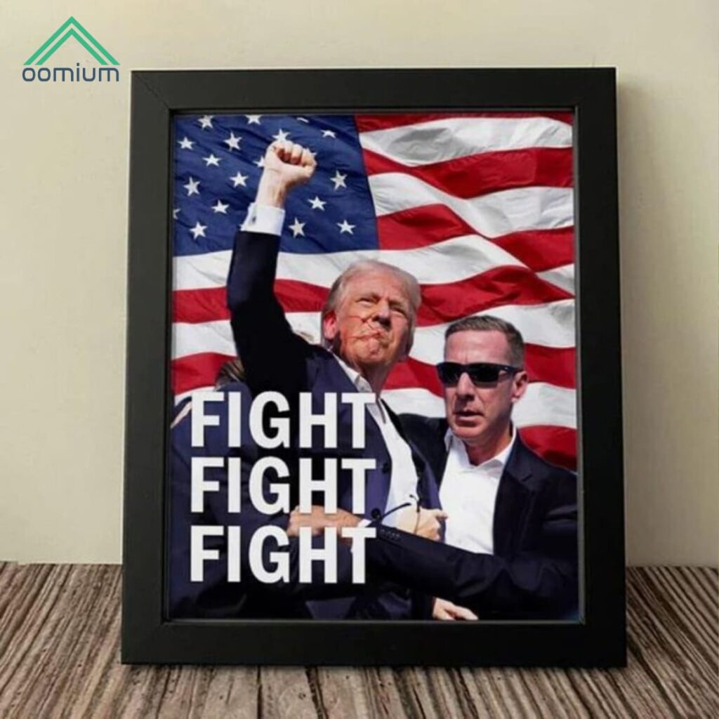 Donald Trump Fight Fight Fight Poster - oomium.com