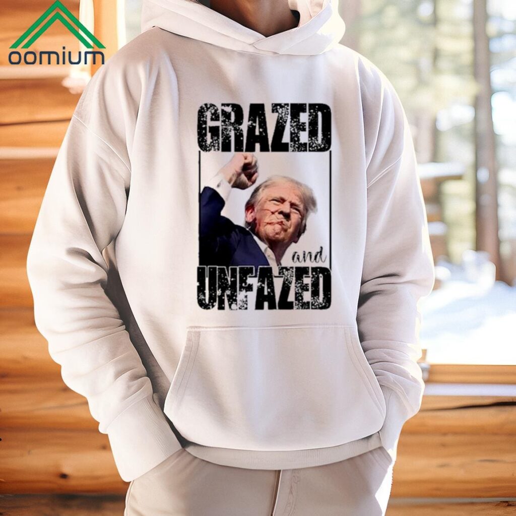 Trump Shot 2024 Grazed And Unfazed Shirt - oomium.com