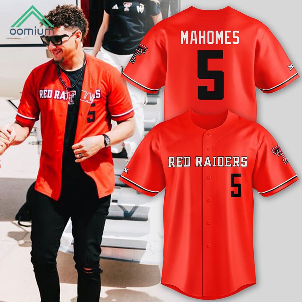 Patrick Mahomes Texas Tech Red Raiders Baseball Jersey - oomium.com