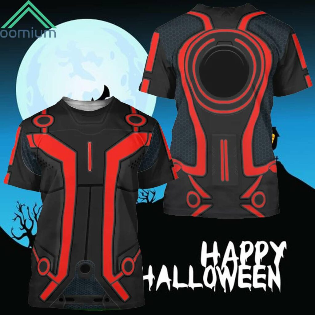 Red Tron Costume Halloween Cosplay 3D Shirt - oomium.com