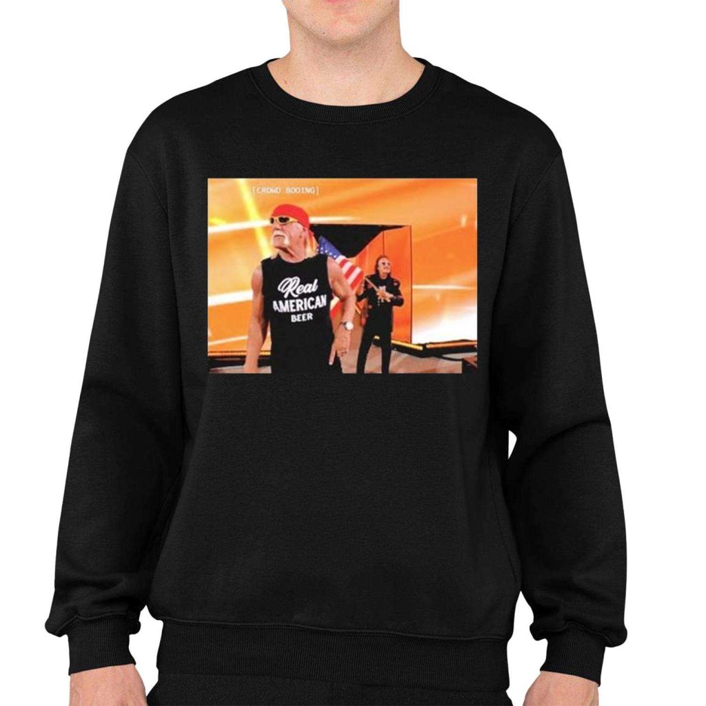 Hulk Hogan Real American Beer Crowd Booing American WWE Raw Shirt ...